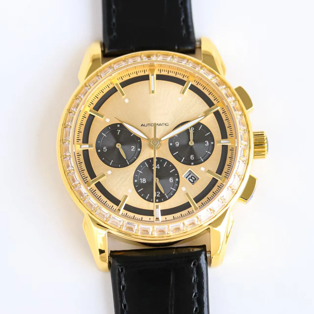 Conquest Chronograph Men's Chronograph Watch 9100 Automatic Stainless ...