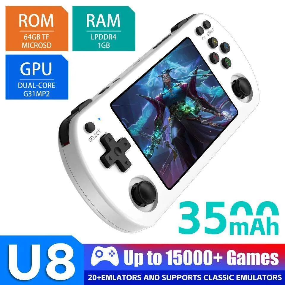 Open Source U8 Retro Handheld Game Console 16GB Linux System 4.0 Color ...