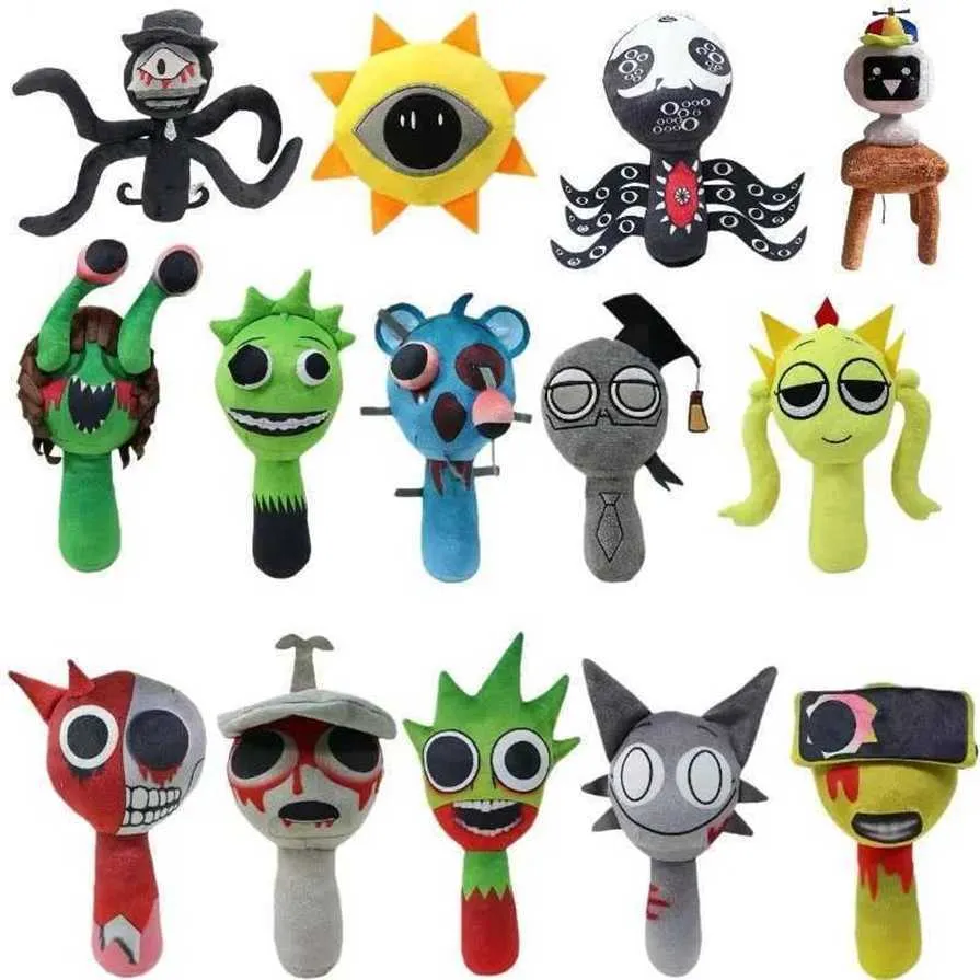 Sprunki Toys Plush Horror Dolls Gray Oren Wenda... From Womensbags, $10 ...