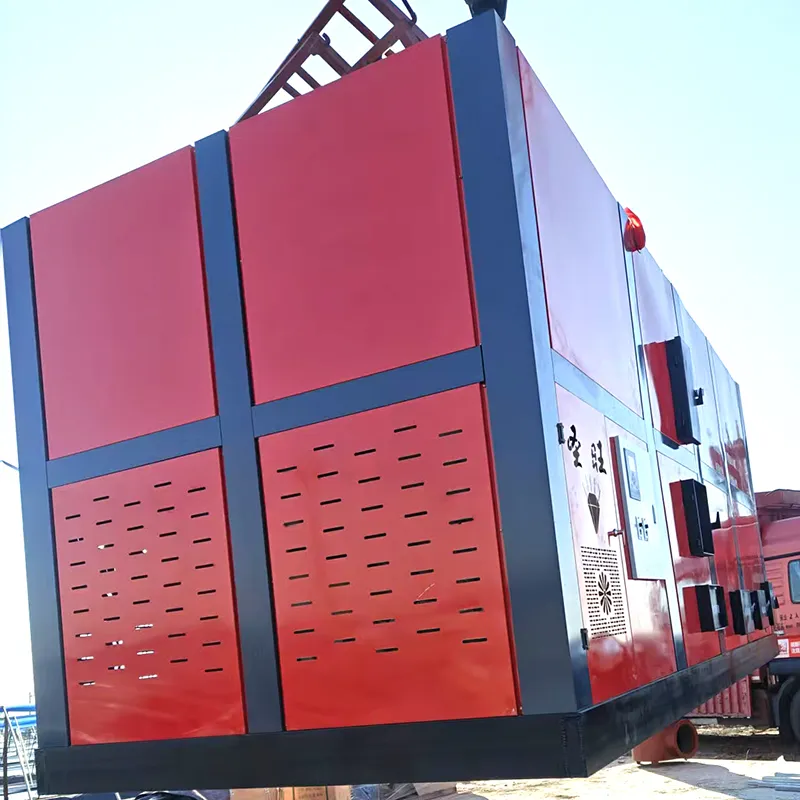 Biomass pellet fuel boiler for commercial heating with red cold & hot ...