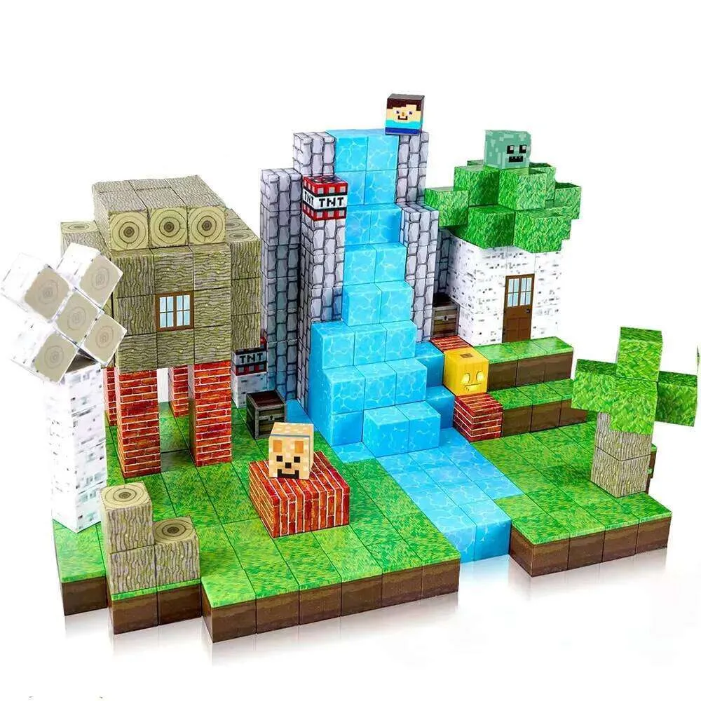 2026 STEM Building Blocks Montessori Build Mine Magnet World Edition ...