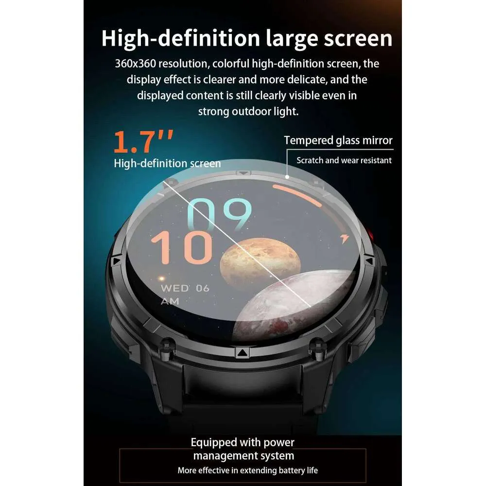 2026 Military T-Rex 3 Pro Smart Watch Men 1100mAh Battery GPS Tracker ...