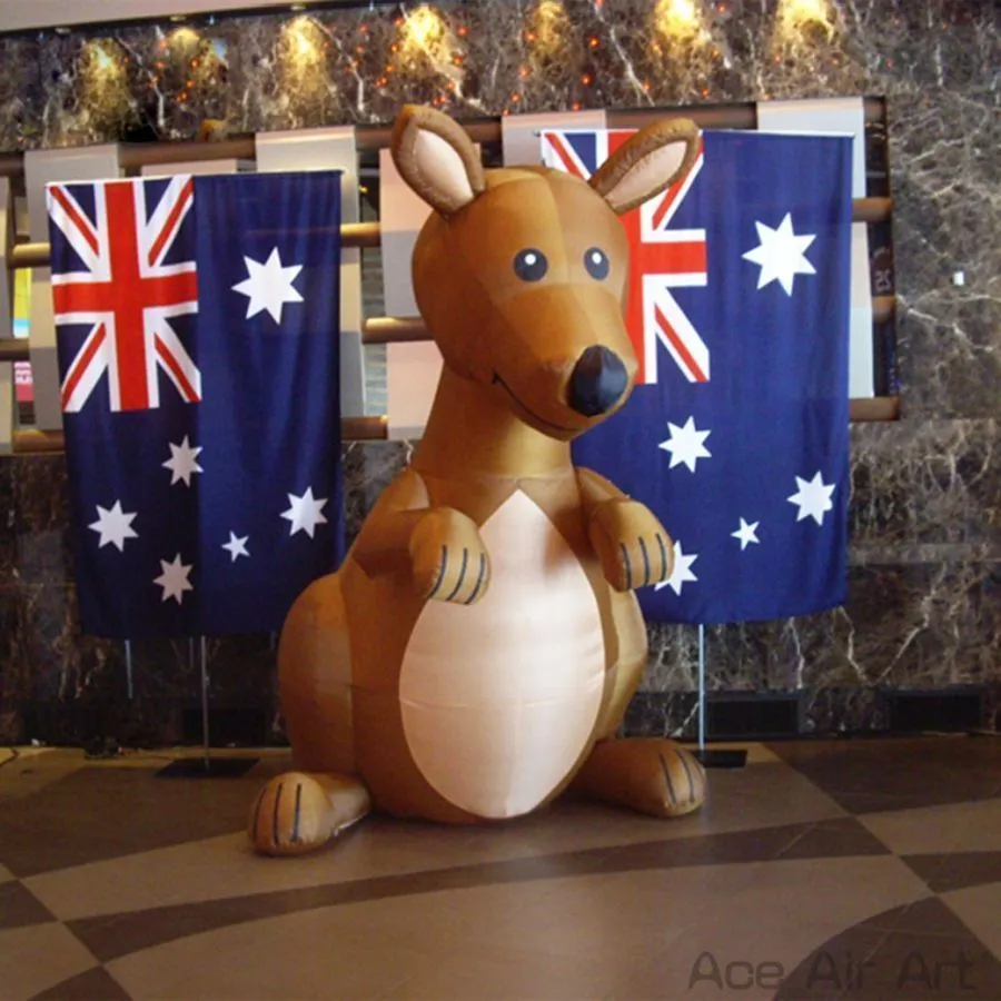 Wholesale Reuse Safe 10ft Brown Inflatable Kangaroo For Outdoor ...