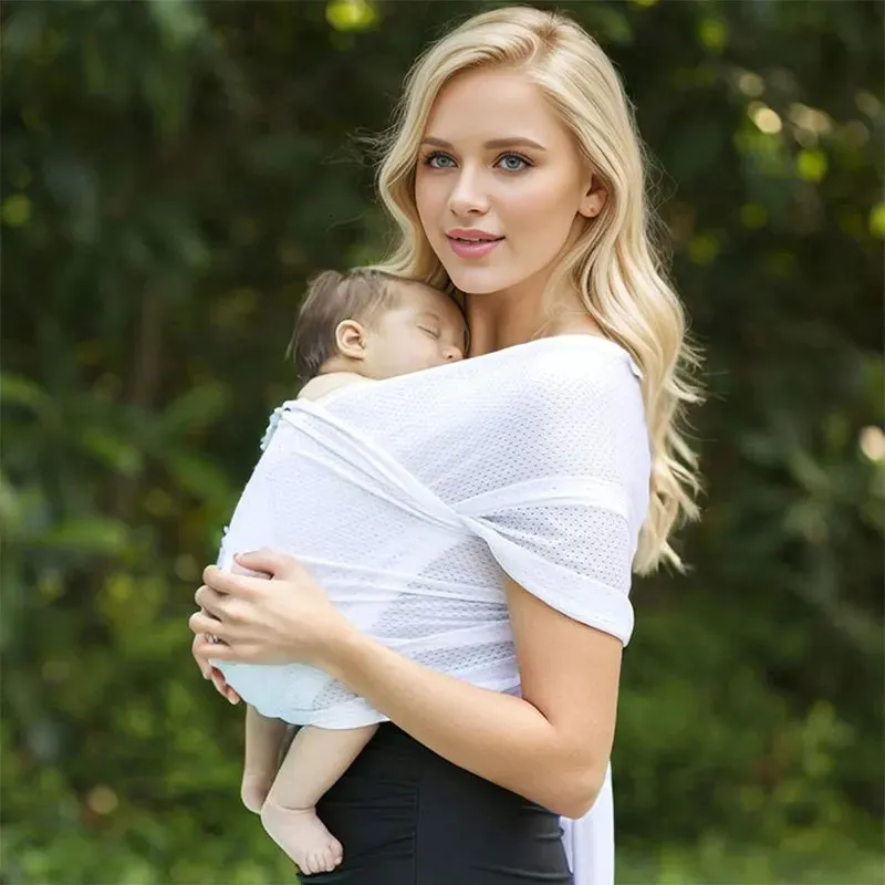 Easy-Wear Mesh Baby Soft Breathable Newborn Sling Carrier for Infants ...