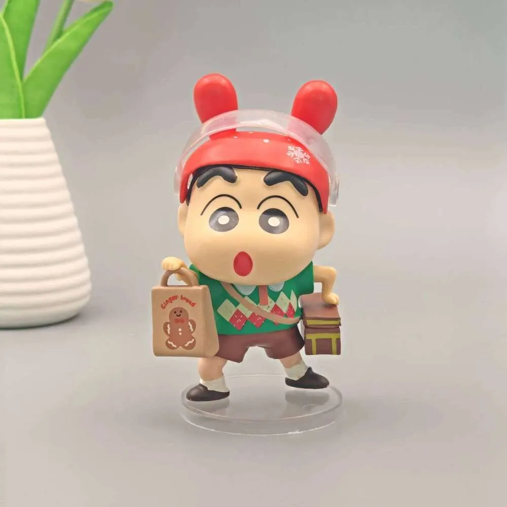 Anime Crayon Shin-chan Christmas Version Standing Posture PVC Action ...