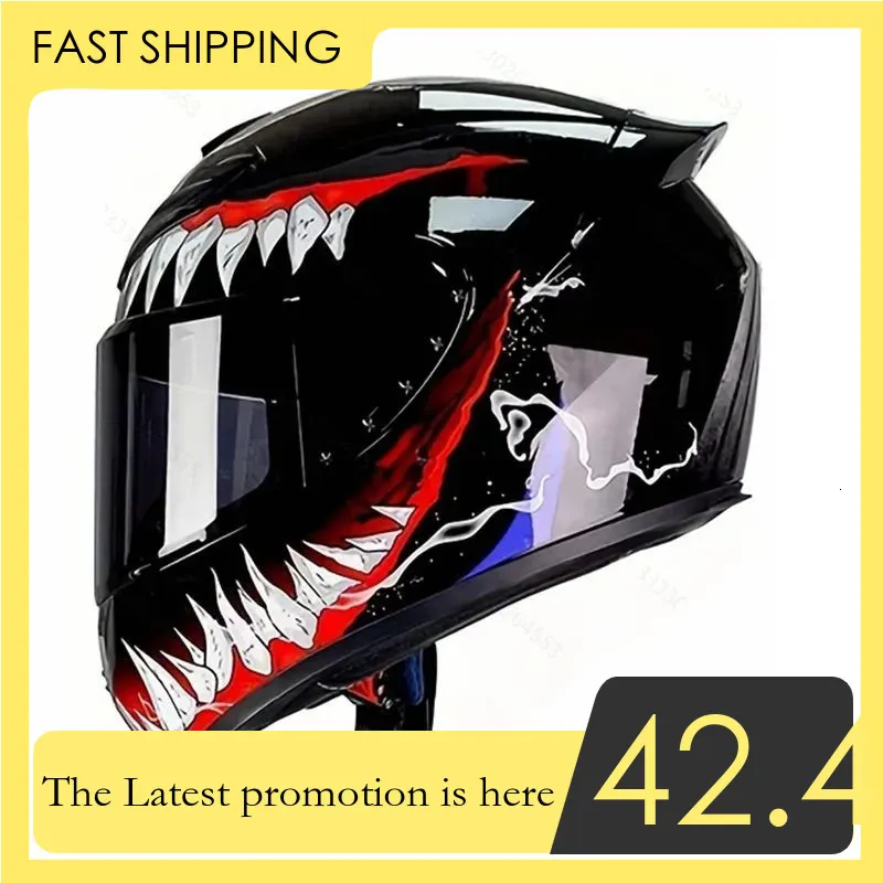 Motorbike Helmet Open Face with Sun Visor ECE Certified PP Plastic for ...