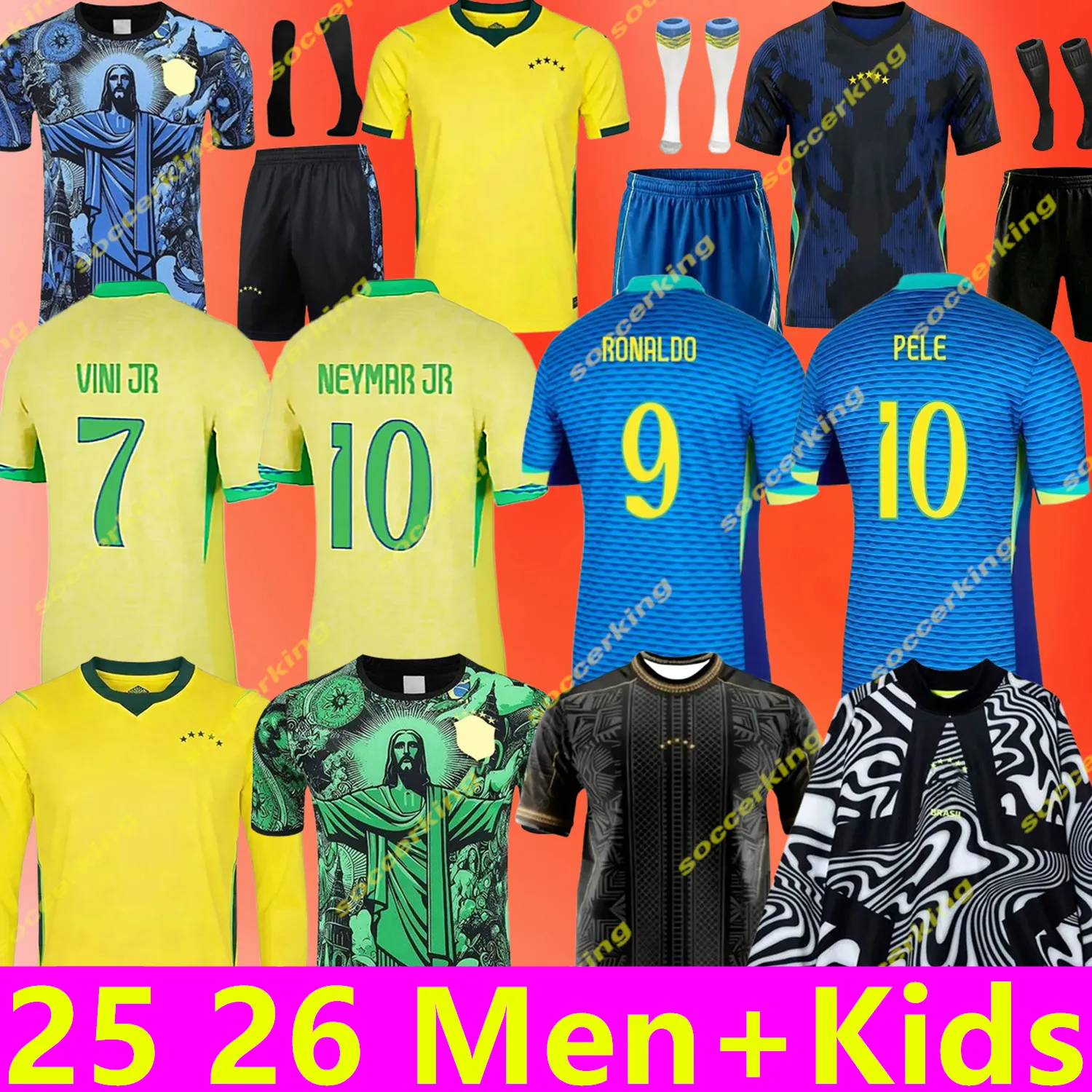 Brazilian Jersey /: National Team Soccer Jersey For Men, Women, & Kids ...