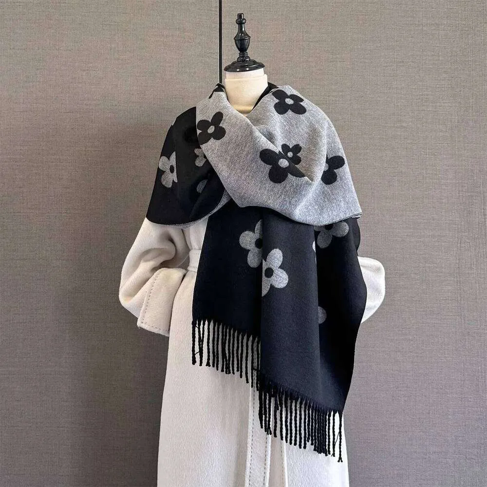 Cashmere Scarf Wrap for Women Silk Wool Acrylic 24-53 in Length Polka ...