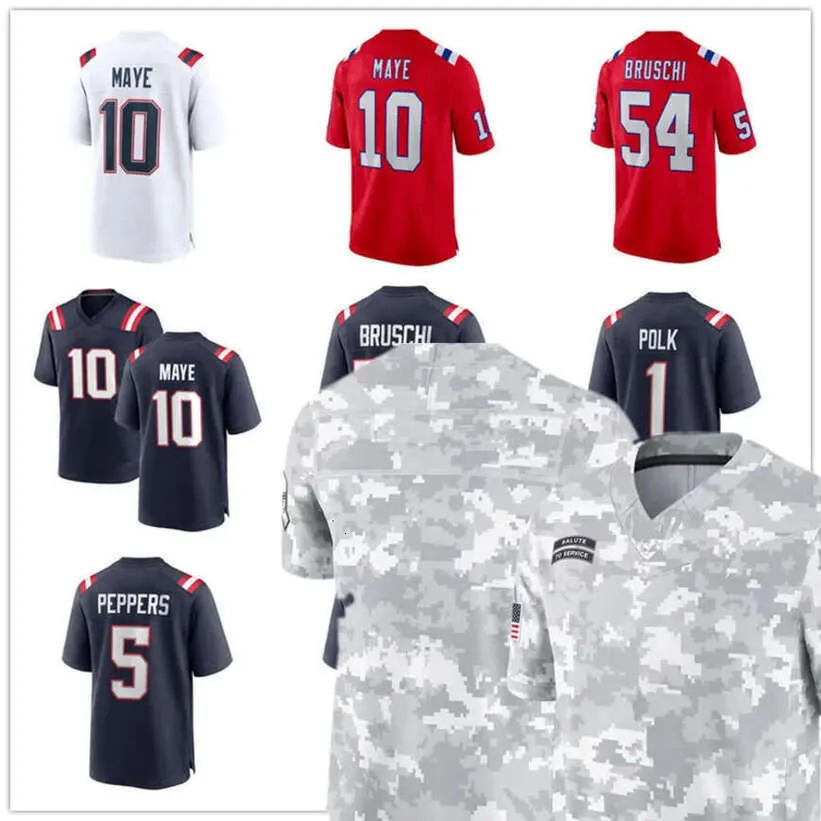 Salute To Service White American Football Shirts Featuring Drake Maye ...