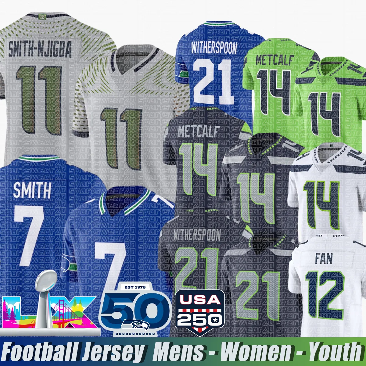Seattle City Seahawksjersey USA 250 Patch Cooper Kupp... From ...