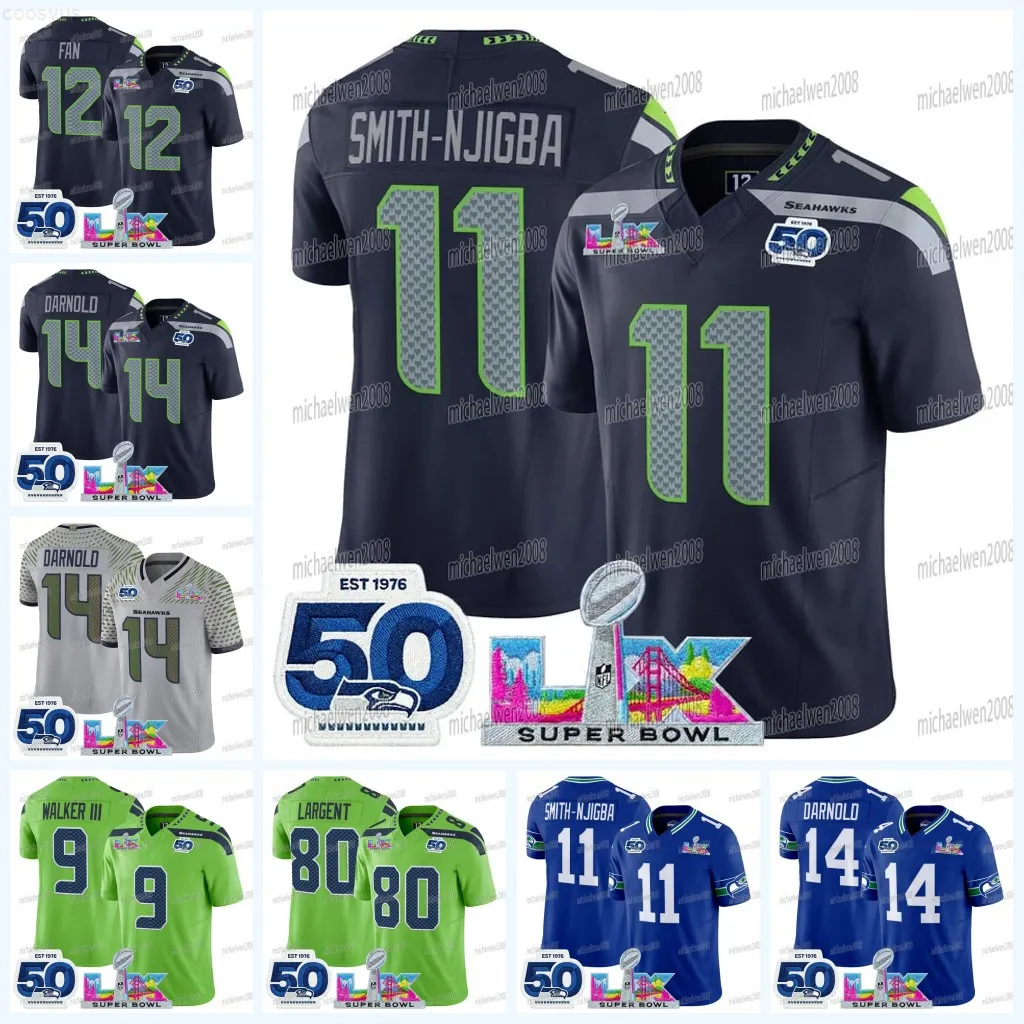 Seattles Seahawks 2026 Super Bowl LX Football Jersey... From Coosyus ...