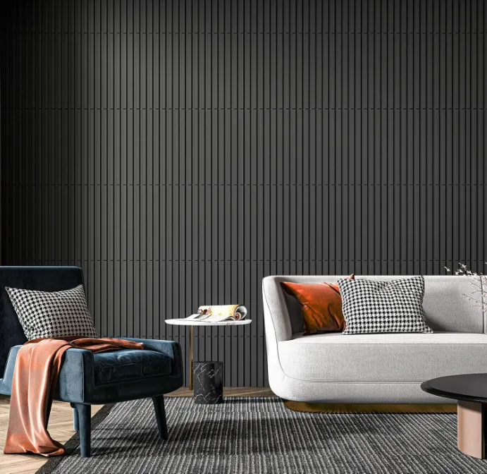Slat Wall Panels 3D Fluted PVC Decorative Panels For Interior Walls ...