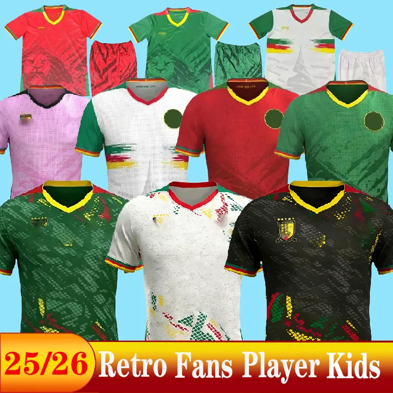 MAGRI Cameroon Mens Soccer Jerseys Home, Away & 3rd Kit Bassogog ...