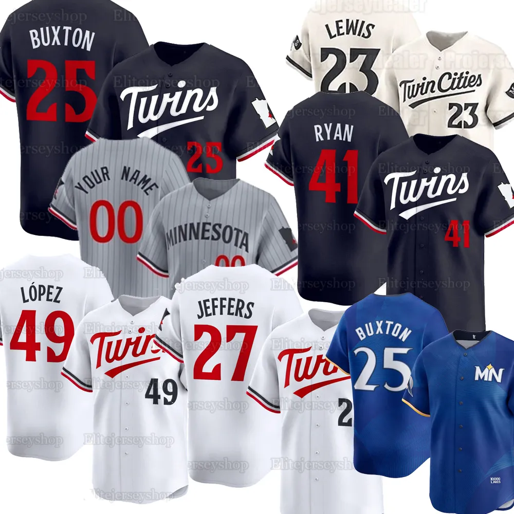 Twins 2026 Jerseys Byron Buxton Royce Lewis Pablo Lopez Joe Ryan Ryan ...