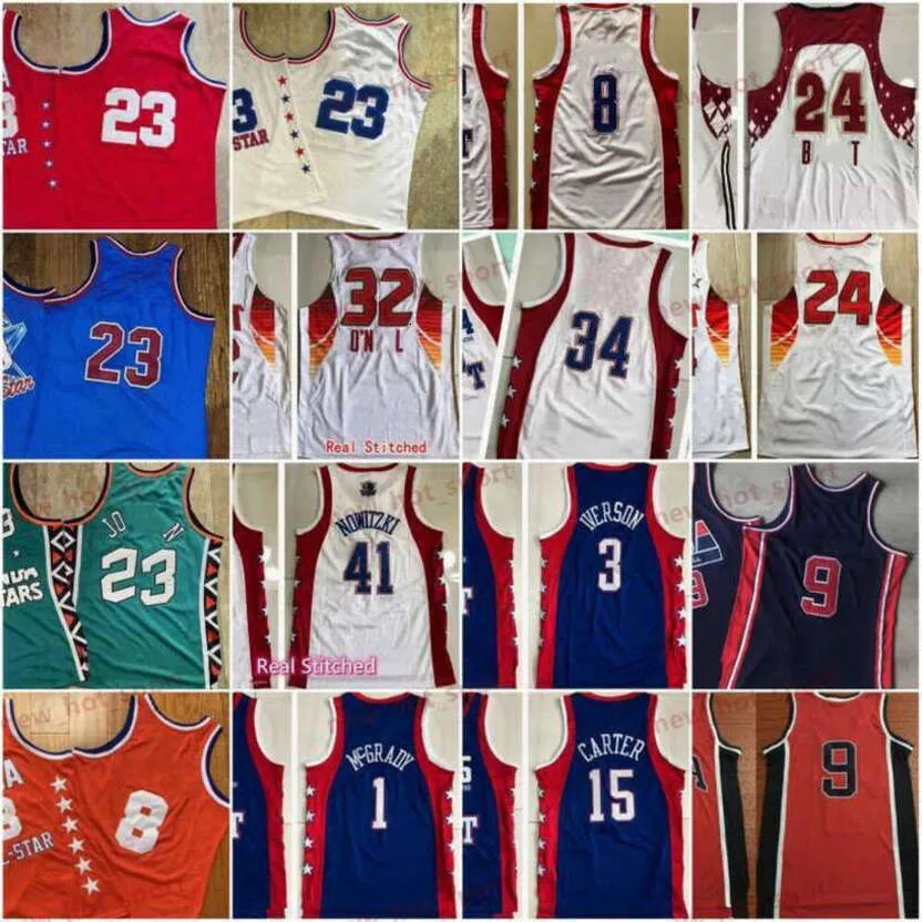 Vintage Authentic Basketball Jerseys 9 23 Michael 8 24 Bryant 32 34 41 ...