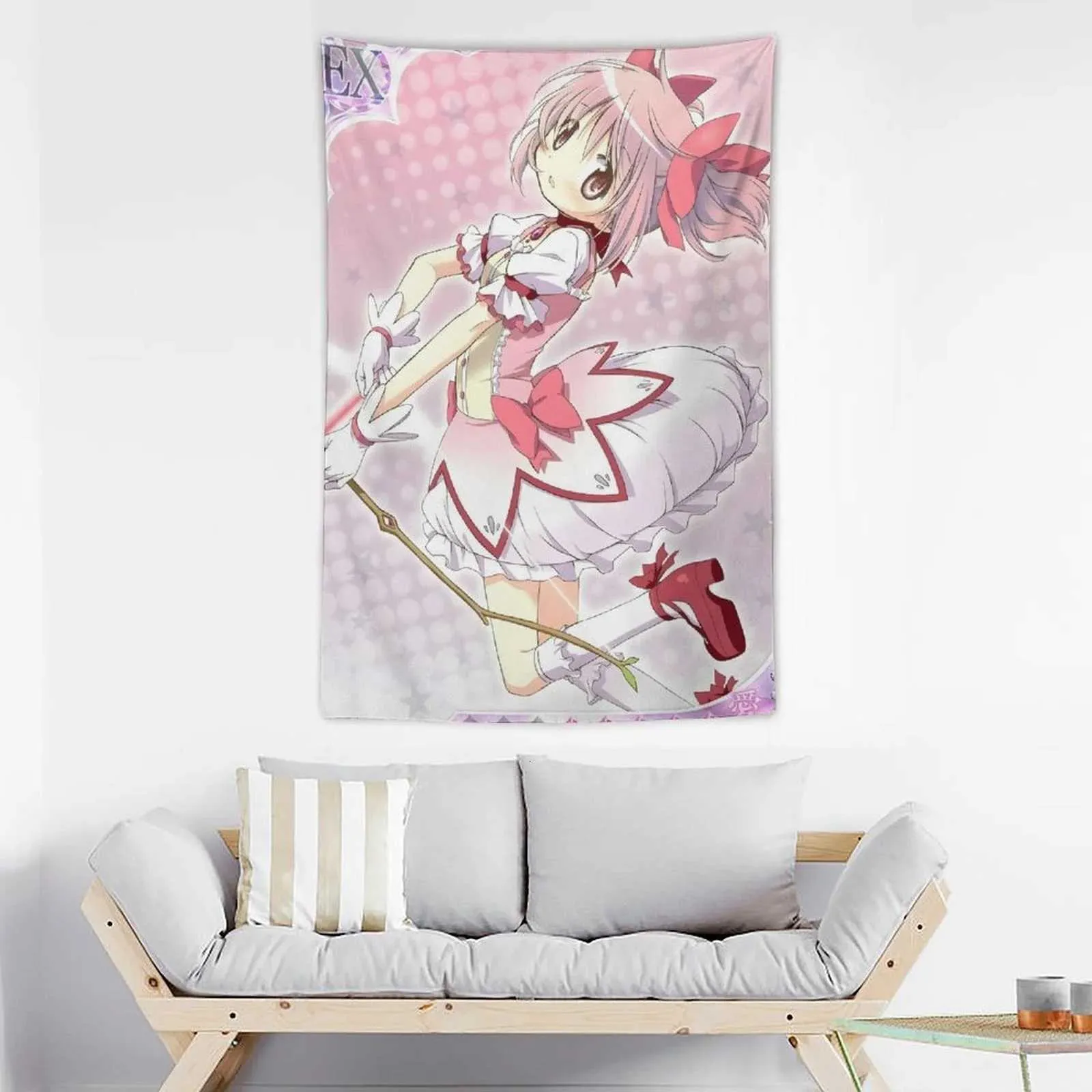 Anime Wall Hanging Tapestry 100% Cotton Woven Jacquard Printed Cloth ...