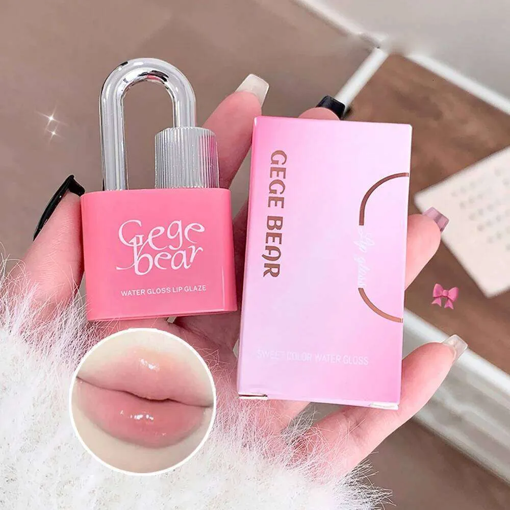 Heart Shaped Lip Gloss with Locking Cap, Moisturizing Water Gloss in ...