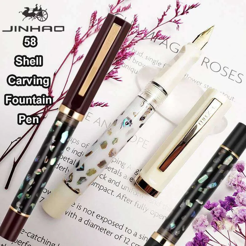 Jinhao Classic Fountain Pen Metal Body with Stainless Steel 0.38mm Nib ...