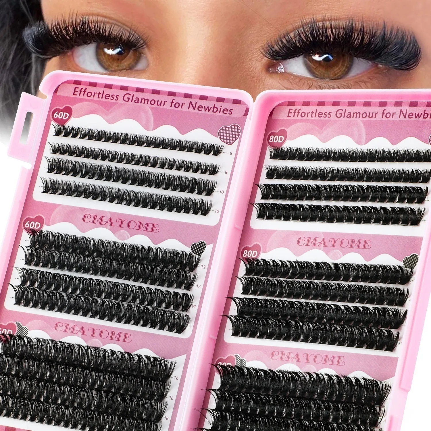 DIY Cluster Lashes Kit 30D To 100D Thick Fluffy... From Buymall, $15.19 ...