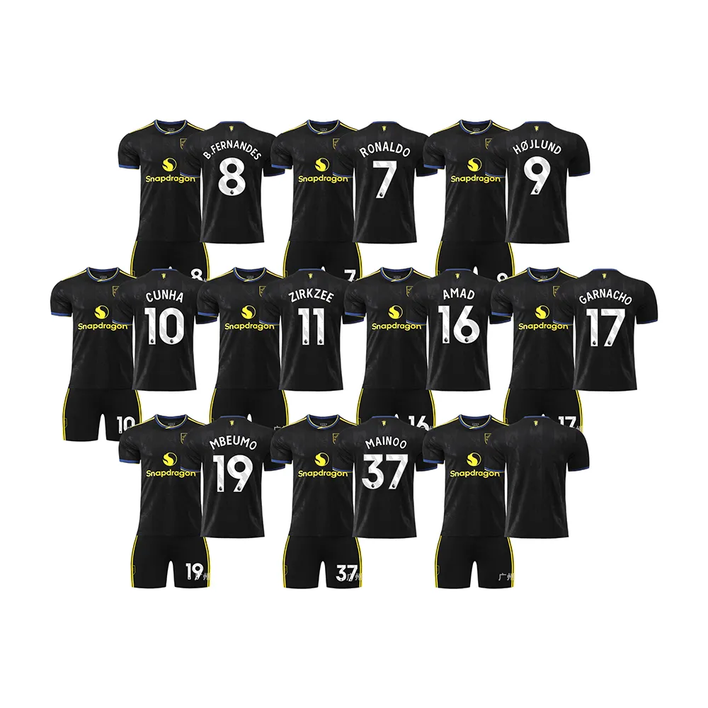 2026 Classic Red Devil Third Away Soccer Jersey 17 Garnacho 8 Bruno ...