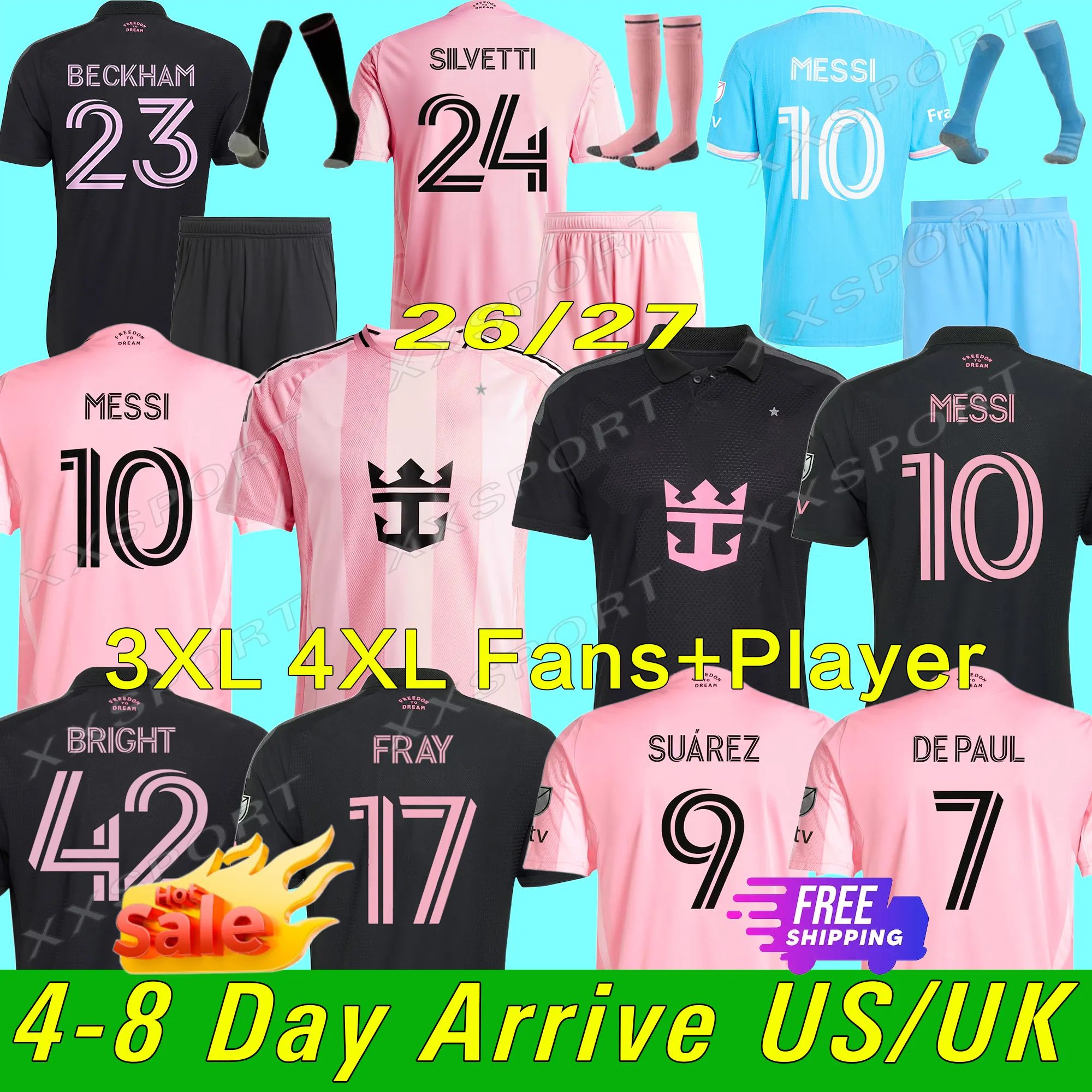 MESSIS Soccer Jerseys 4XL Miamis Football Shirts... From Xxsport, $14. ...