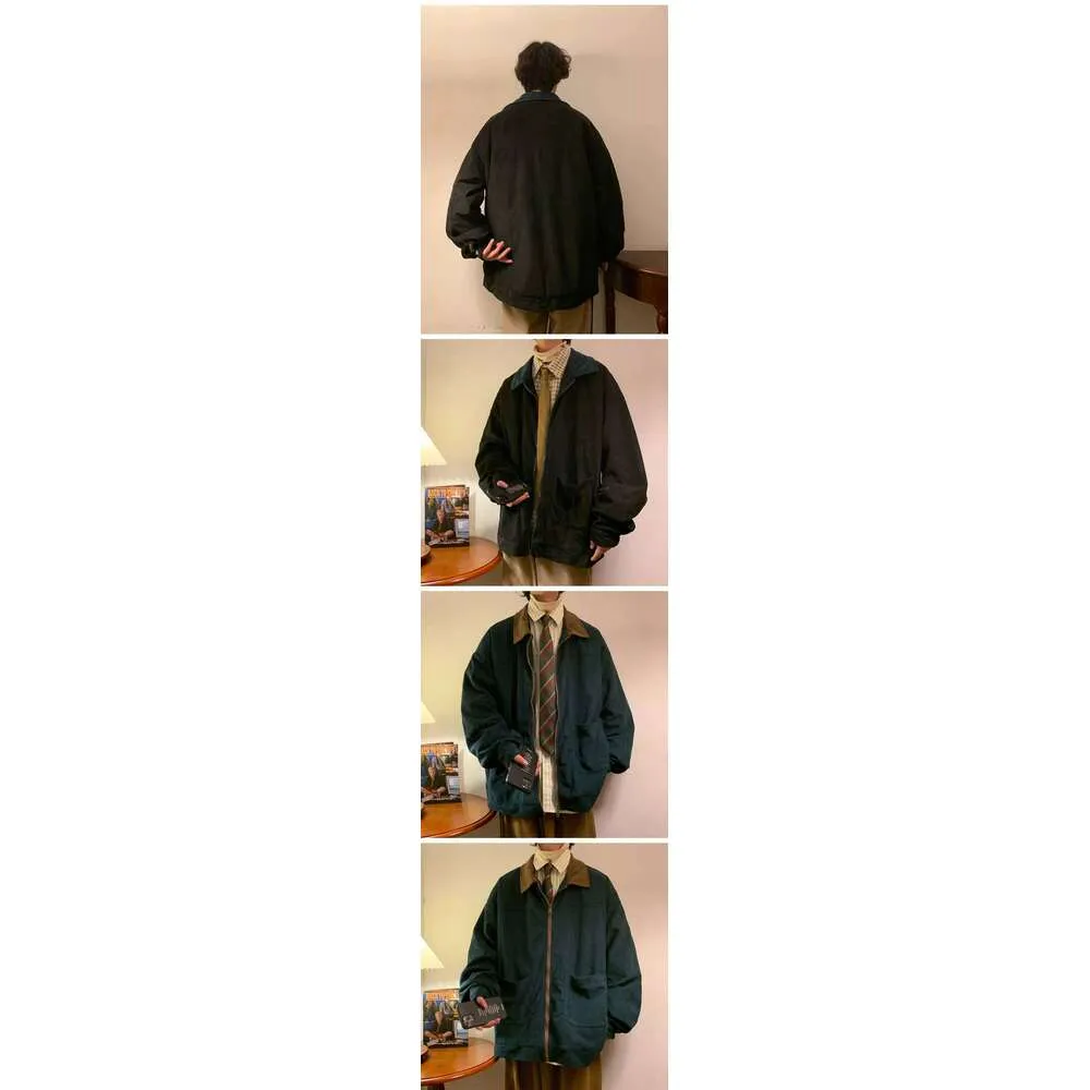 Men's Acrylic Bomber Jacket with Zipper Closure, Regular Length, Long ...