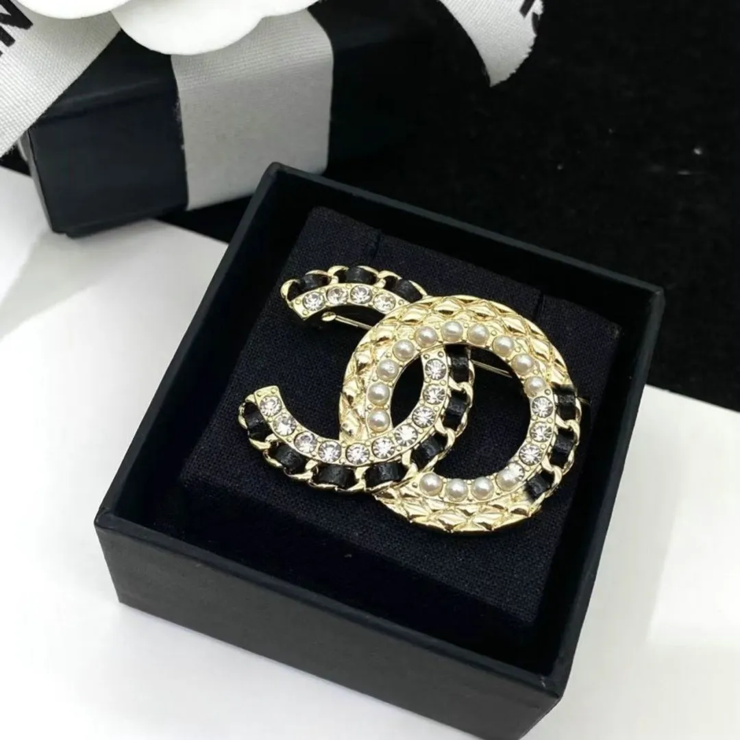Luxury Designer C Brooch With Crystals For Women And... From ...