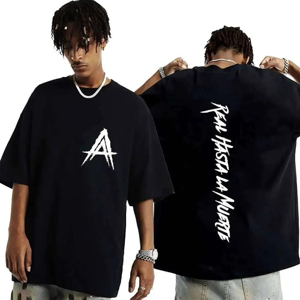 Wholesale Rappler Anuel AA Real Hasta La Muerte Print T Shirts... From ...