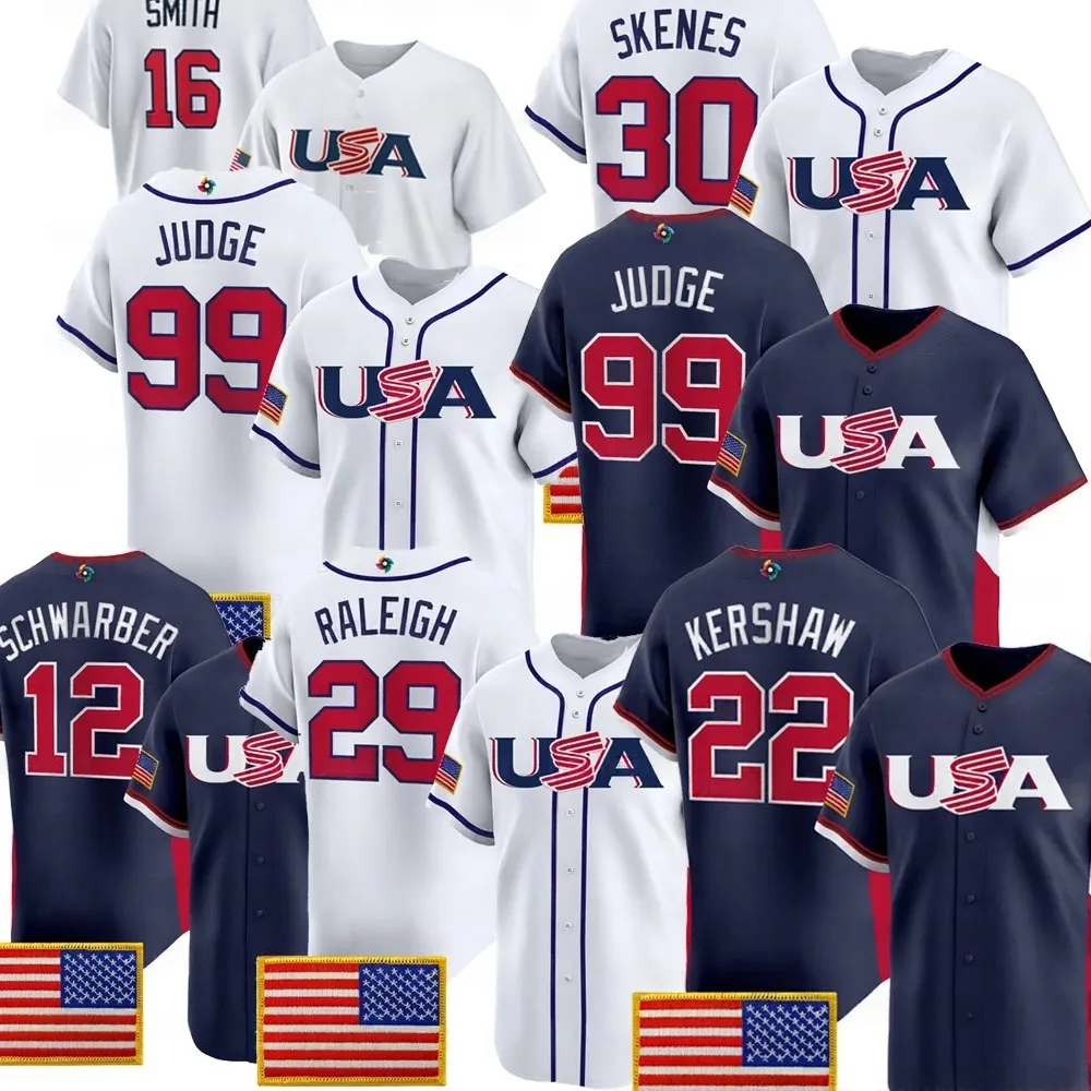 99 Aaron Judge Team USA 2026 World Baseball Classic Jersey Pete Crow ...