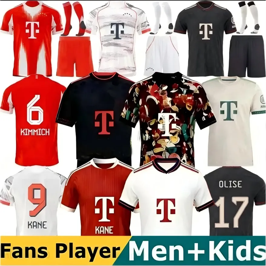 KANE OLISE Bayern Munich Soccer Jerseys 125 Year Anniversary Football ...