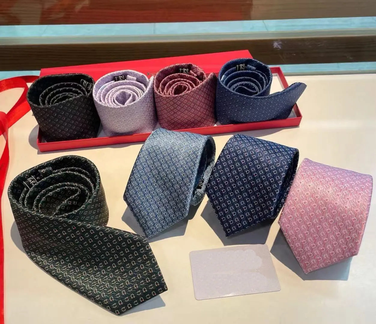 Men's Classic Formal Necktie 57 in Length 3 in Width Polyester Silk ...
