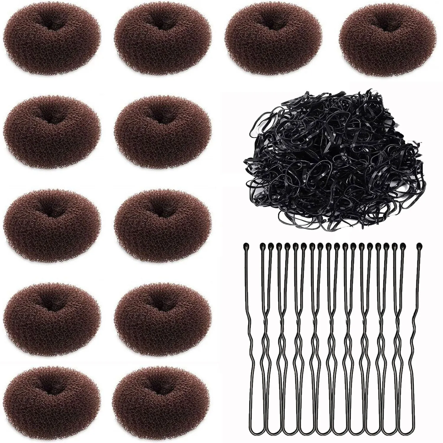 Donut Hair Bun Maker 23-Piece Korean Style Hair Twister Bun Styling ...