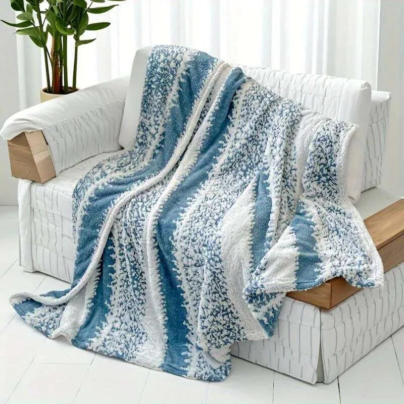 Soft Cozy Acrylic Throw Blanket with Plain Color Design, Multiple Sizes ...