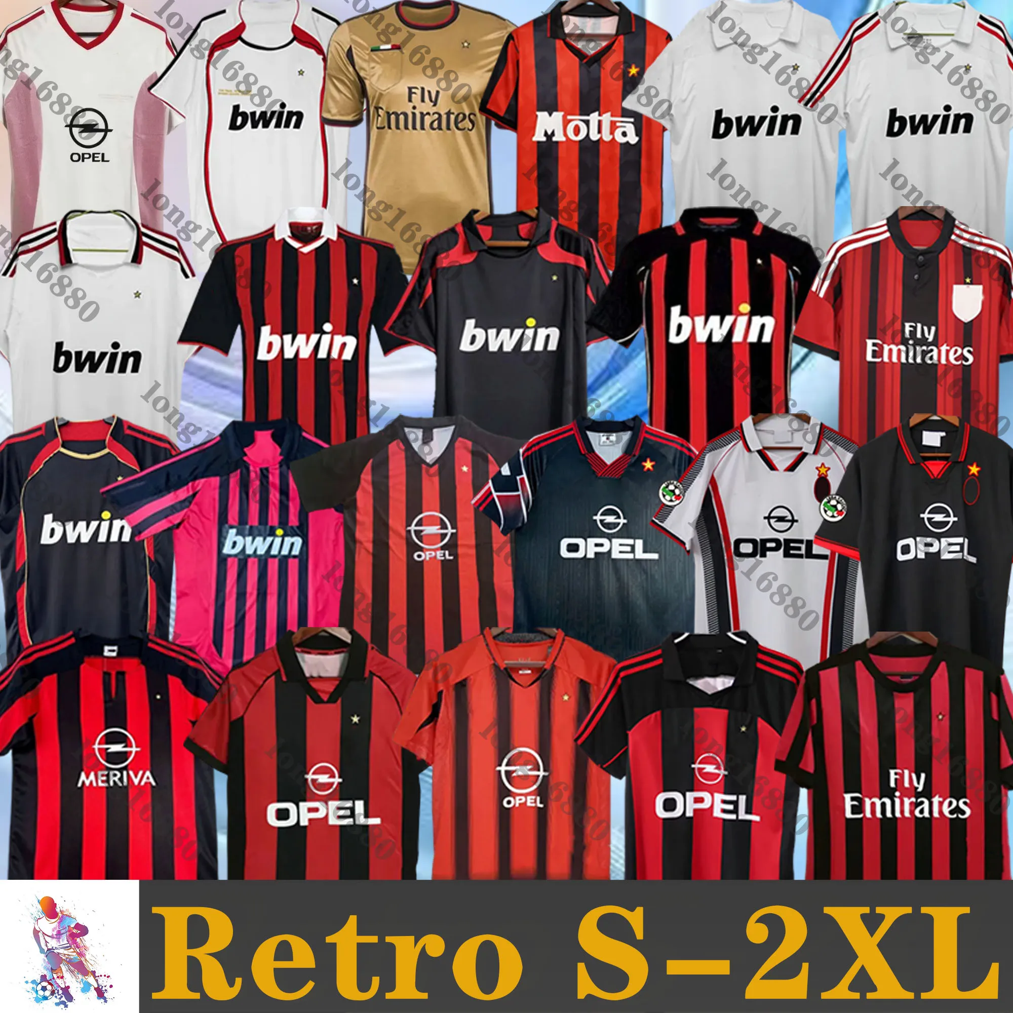Retro AC MilLAn Soccer Team Shirts With IBRAHIMOVIC,... From Long16880 ...