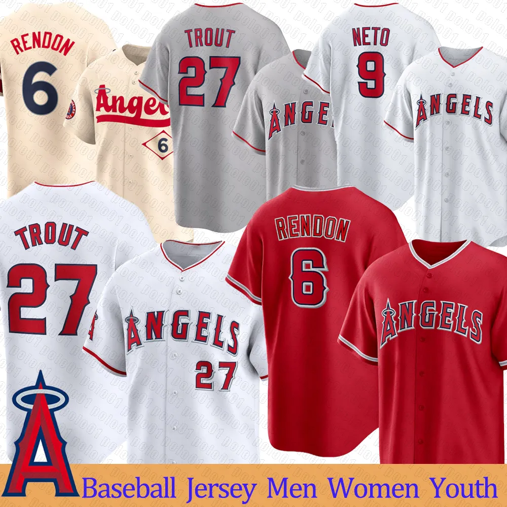 Baseball Jersey Mike Trout Angels MLB Authentic Fan Shirt Taylor Ward ...