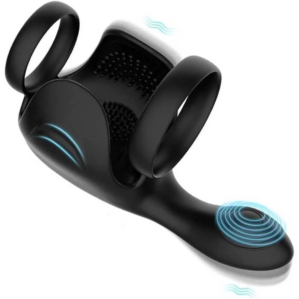 AAA Male Vibrator Testicle Massager Anal Perineum Stimulator Penis Ring ...