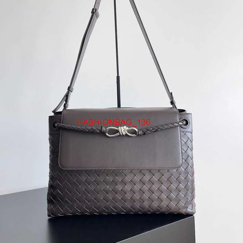 Andiamo Hand Woven Genuine Leather Satchel Flap Shoulder Bag Casual ...