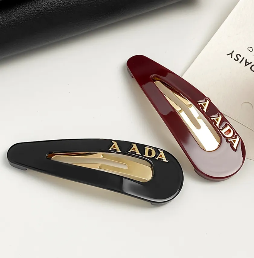 Designer Metal Letter Hair Clips Classic Acrylic... From ...
