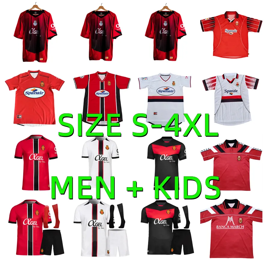 RCD Mallorca Soccer Jerseys Retro Football Shirts 1994 2002 Mens & Kids ...