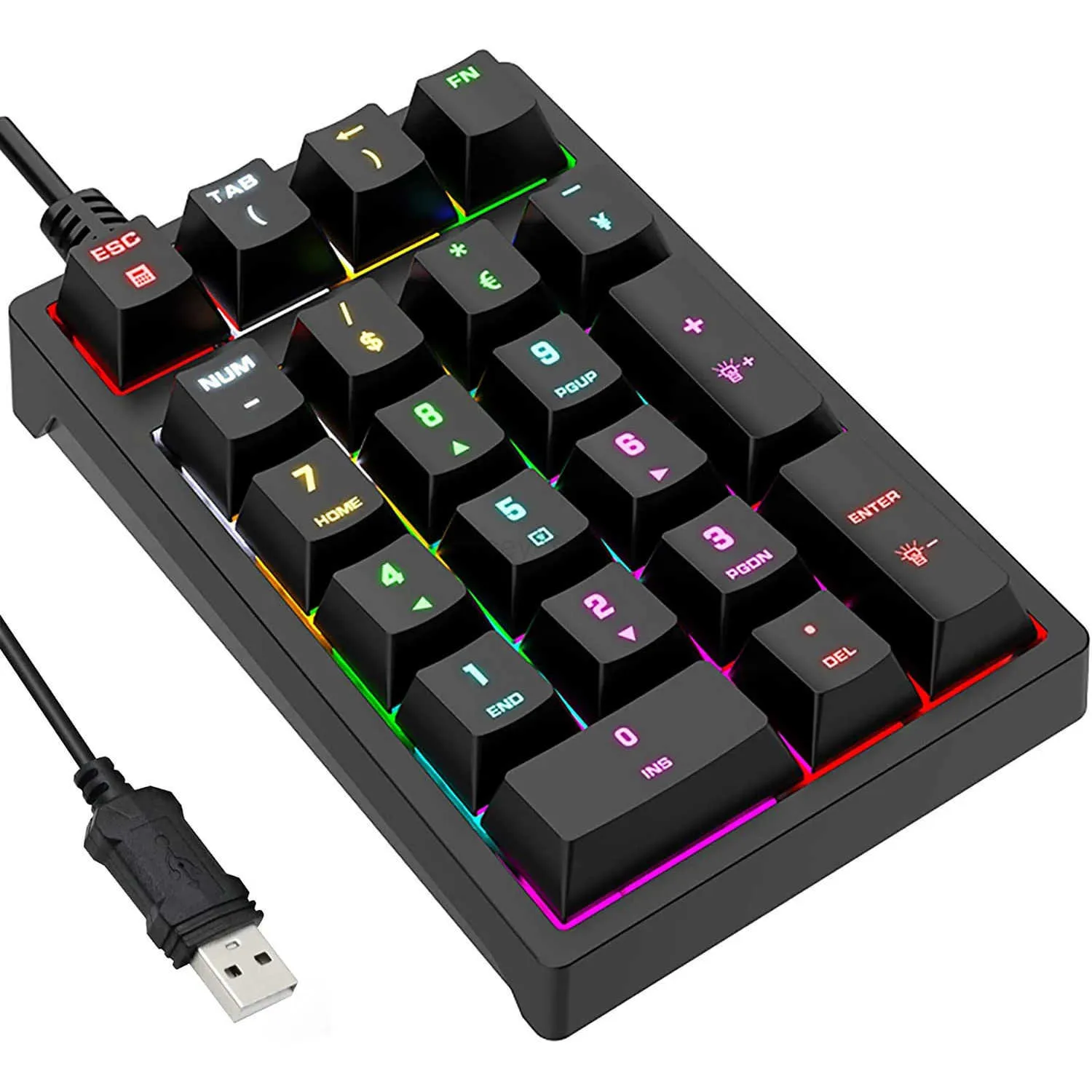 H260323 Mechanical Number Pad USB Wired Numeric... From Honey_fruit ...