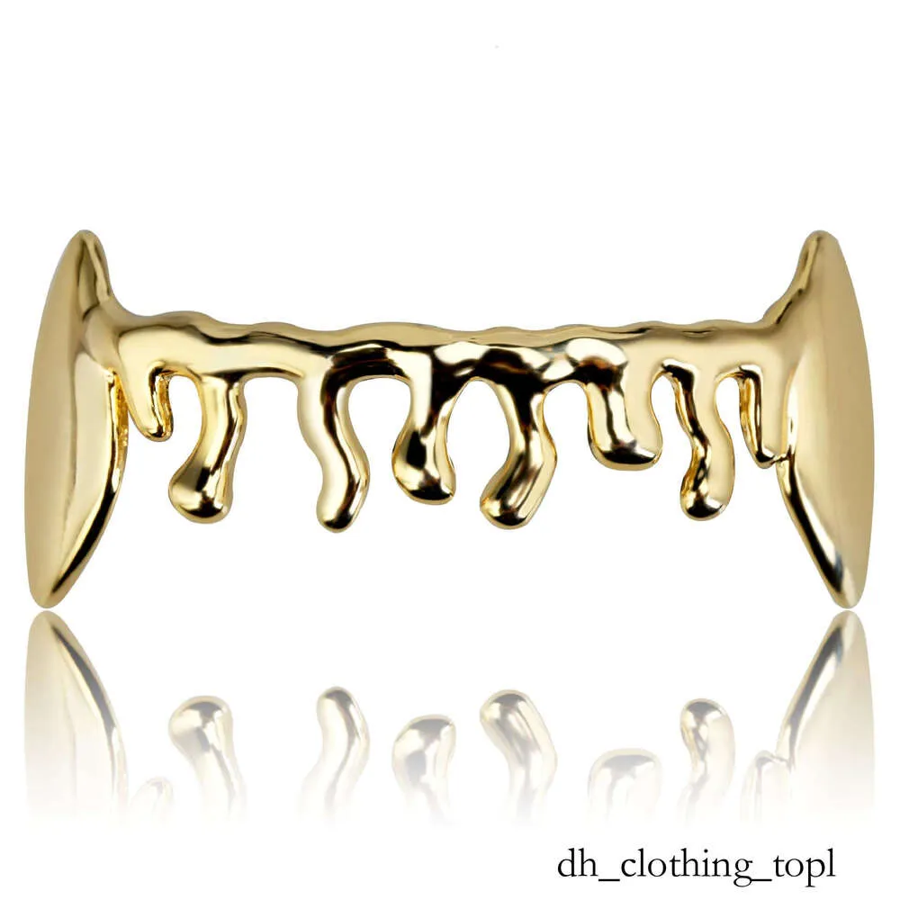 Gold Braces Punk Hip Hop Multicolor Dia Custom Bottom Teeth Grillz ...