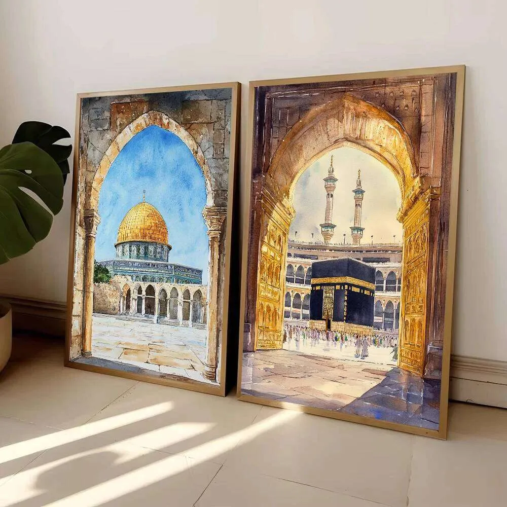 Islamic Canvas Kaaba Architecture Poster Modern... From Lucilius66, $5. ...