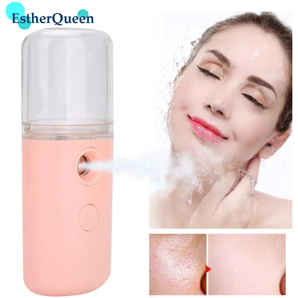Mini Facial Steamer Portable Humidifier 30ML USB Charging Nanometer ...