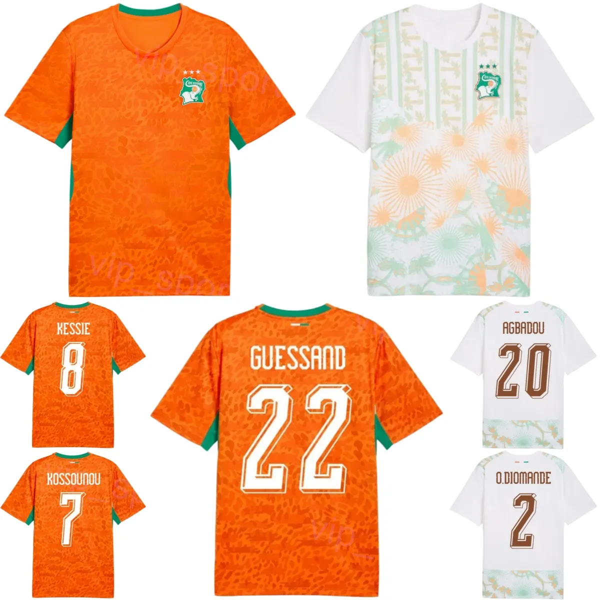 National Ivory Coast Soccer Jerseys 2026 World Cup ... From Vip_sport ...
