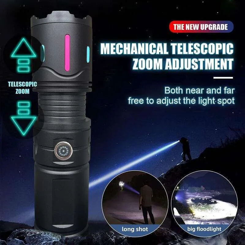 White Laser Flashlights Telescopic Zoom Aluminum... From Dhcheershop ...