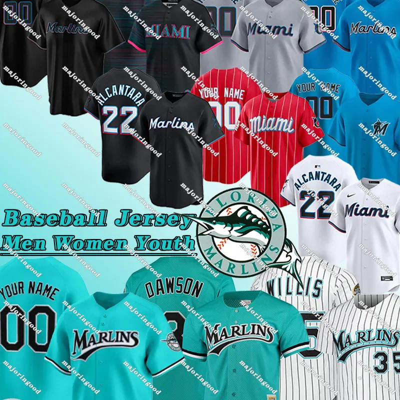 Miamicity Marlins Baseball Jerseys Connor Norby, Jesus Sanchez, Sandy ...