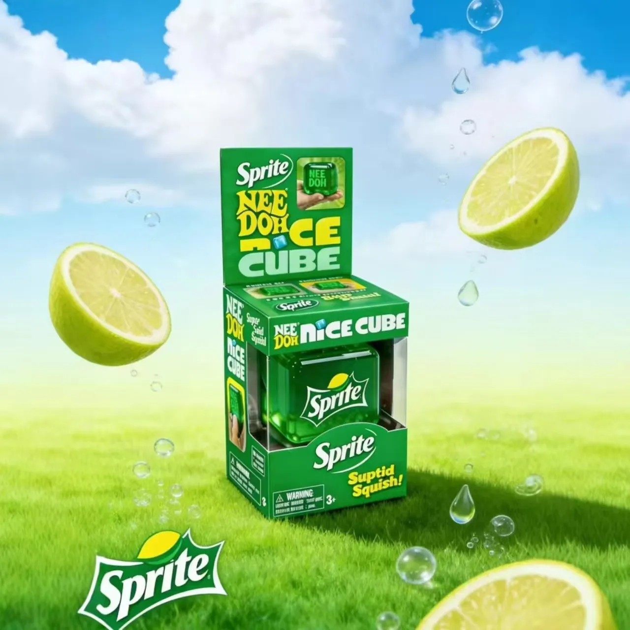 Needoh Sp Sprite Squishy Cube High Density Gel Ice... From Aaa790837810 ...
