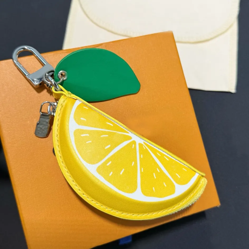 Luxury Lemon Leather Lemon Keychain Bag Charm For... From Fashionlucky8 ...