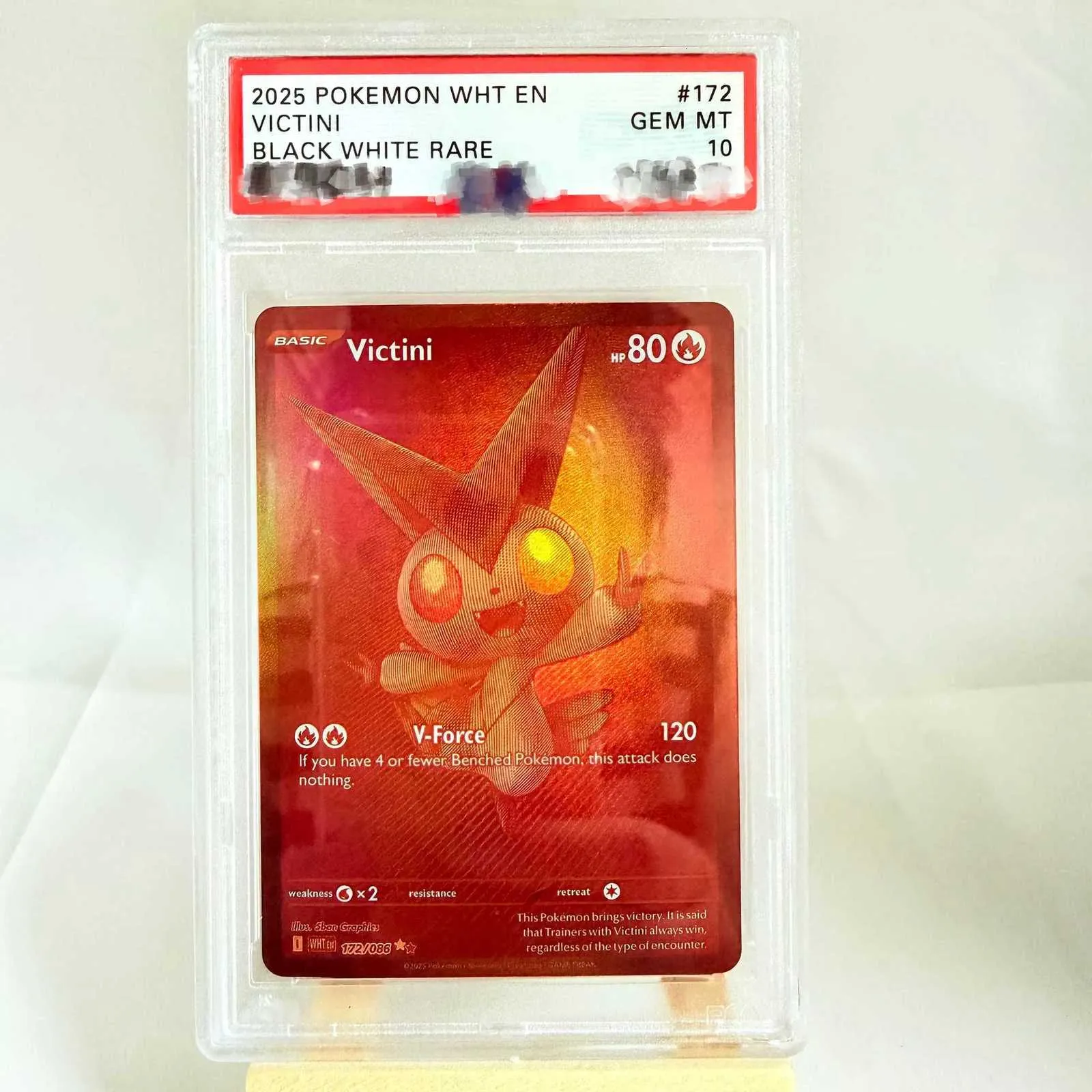 WHT EN VICTINI BLACK WHITE RARE 172/086 DIY PTCG... From Ditto_disguise ...