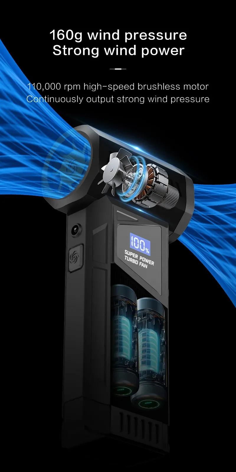 2026 Wireless Jet Fan Brushless Motor Turbo Air... From Homehaven, $37. ...